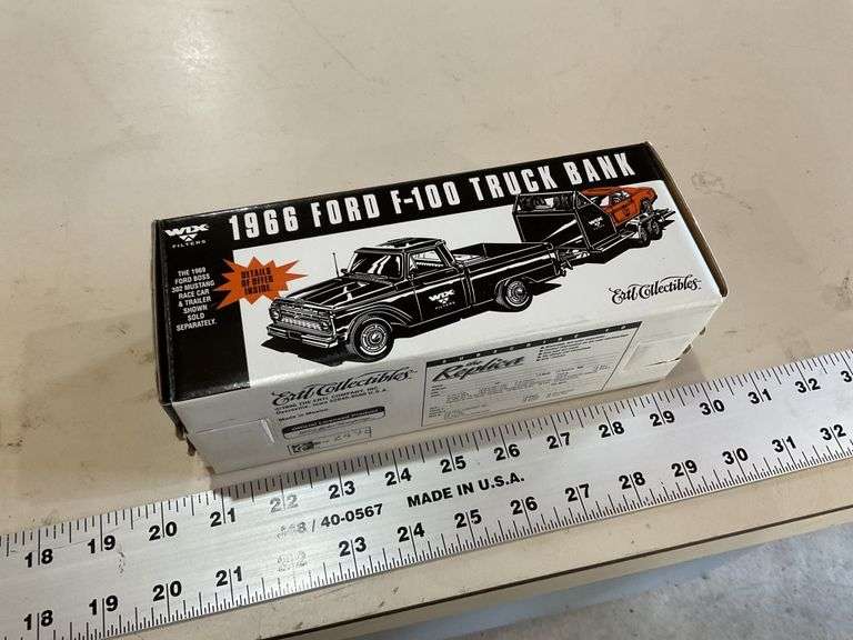 Wicks, 1966 Ford F100 truck bank - Legacy Auction Company