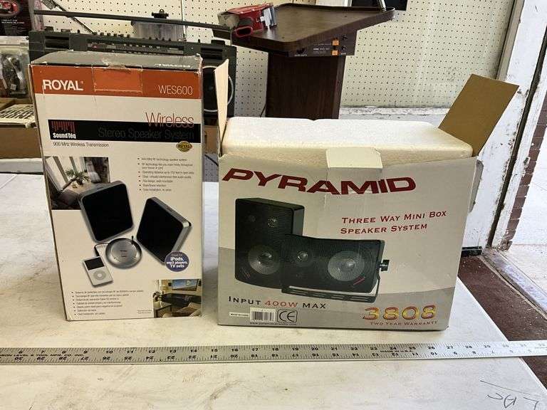 New pyramid/royal Stereo/speaker systems - Legacy Auction Company