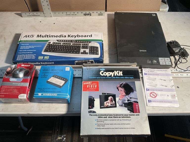 Epson photocopier, multimedia, keyboard, video - Legacy Auction Company