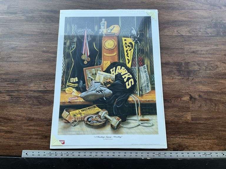 “A Hawkeye legacy – wrestling“ by Doug Knutson - Legacy Auction Company