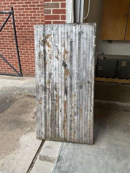 Weathered butcher block top. 60 1/2 x 30 1/2 - Legacy Auction Company