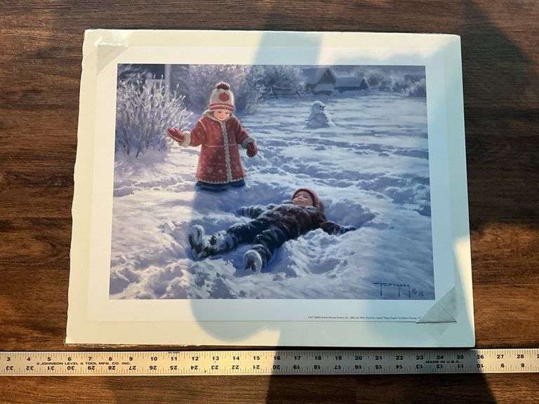 "Snow Angels“ print by Robert Duncan, 18 x 14 - Legacy Auction Company