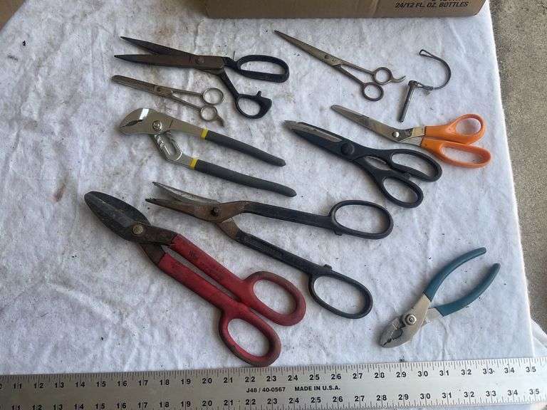 Tin snips, scissors, etc. - Legacy Auction Company
