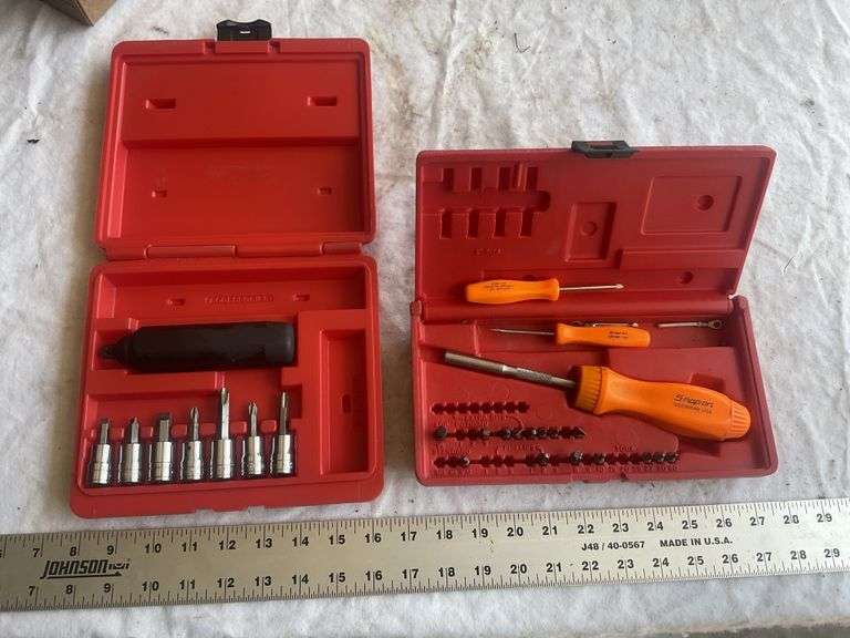Snap On ratcheting screwdriver and driver sets - Legacy Auction Company
