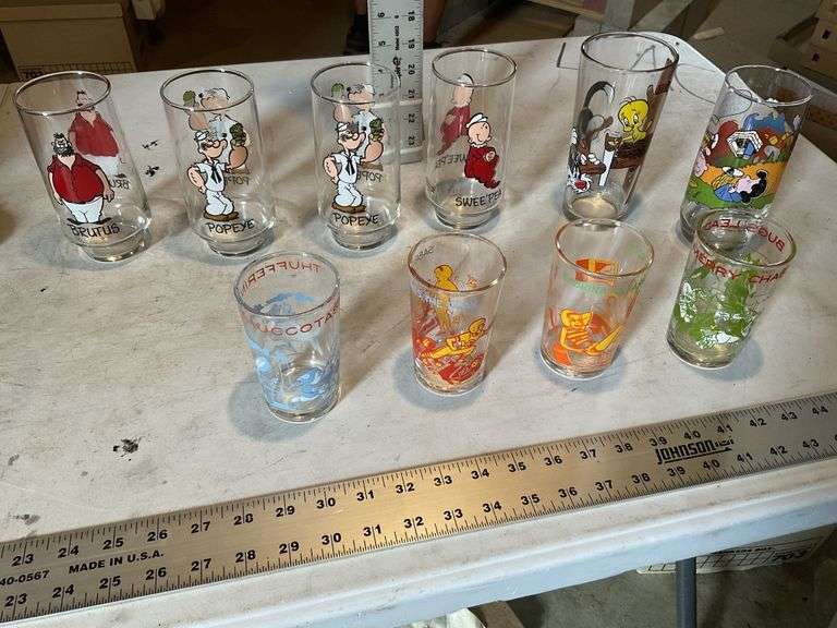 Assorted cartoon glasses - Legacy Auction Company