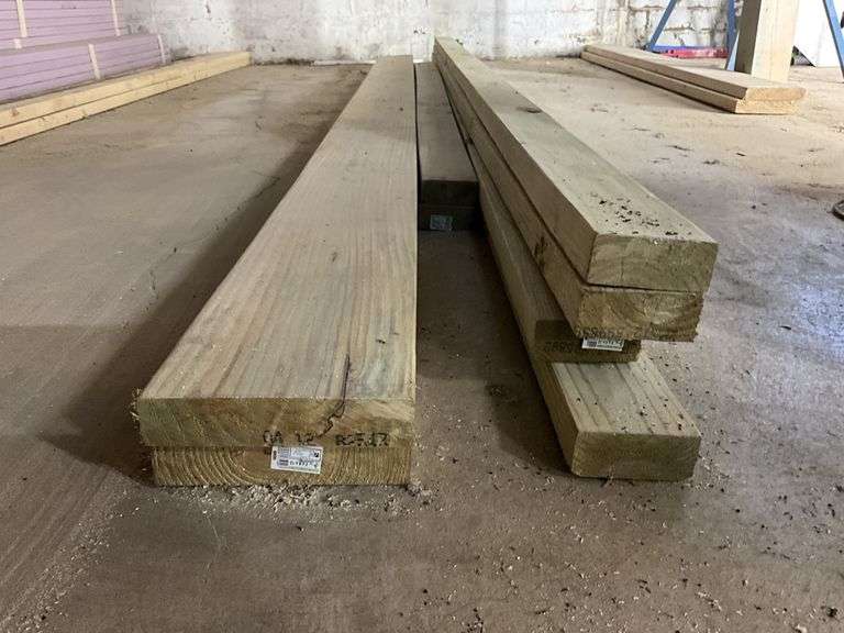 Treated 2x4’s and 2x6’s, 8ft and 12ft - Legacy Auction Company