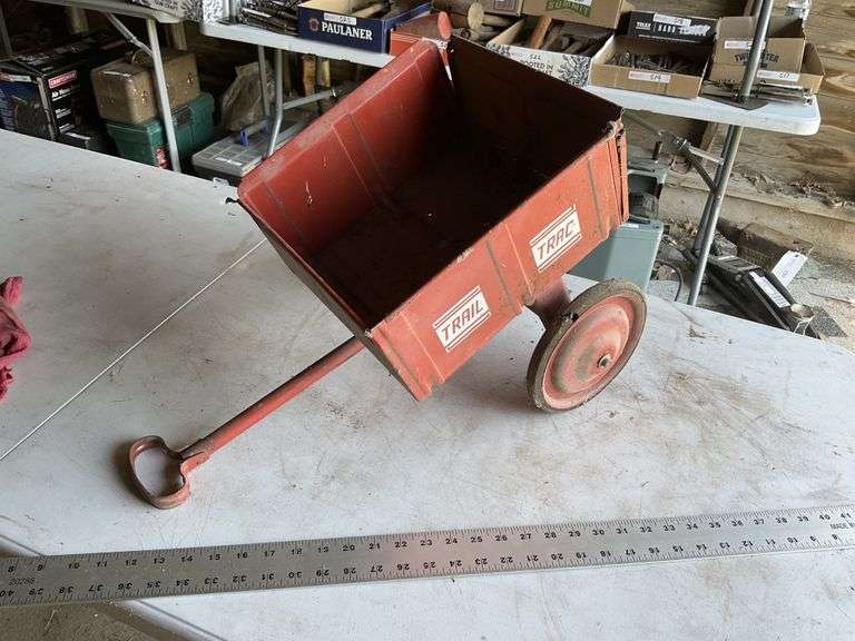 Vintage trail trac childs pull cart - Legacy Auction Company