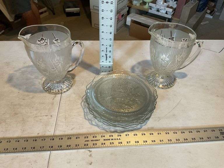 Iris pattern glassware - Legacy Auction Company