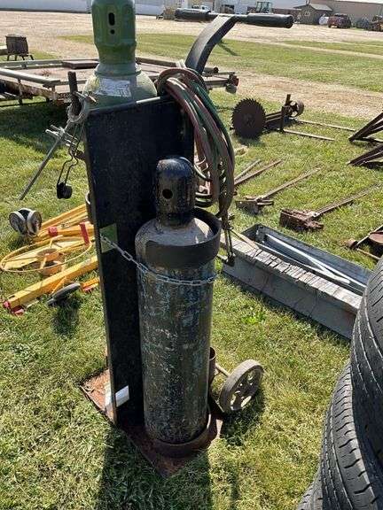 Torch and torch tanks with cart - Legacy Auction Company