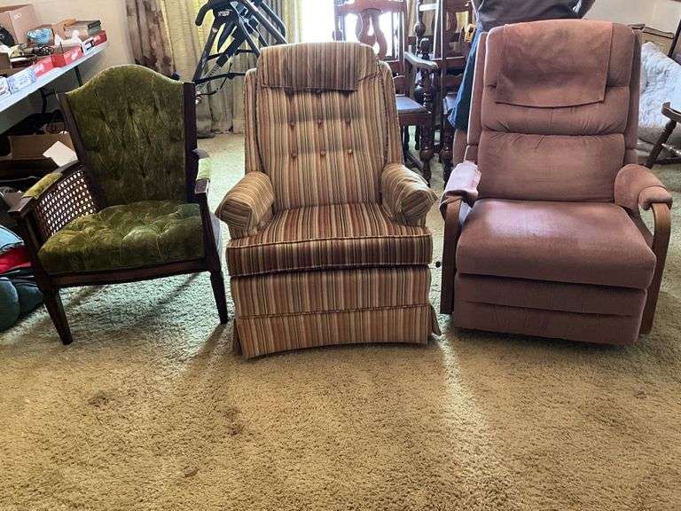 Vintage chairs, Lazy Boy rocker/recliner-loose - Legacy Auction Company