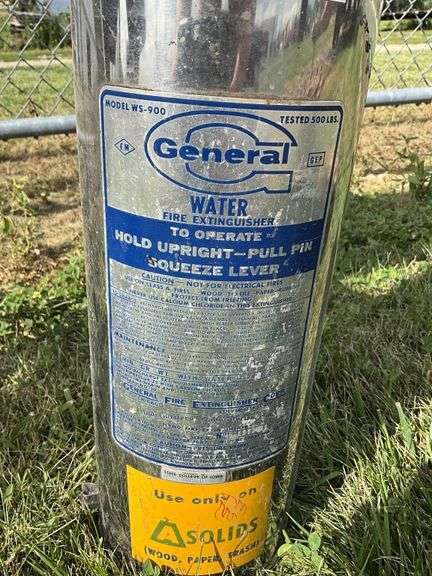 General water fire extinguisher - Legacy Auction Company