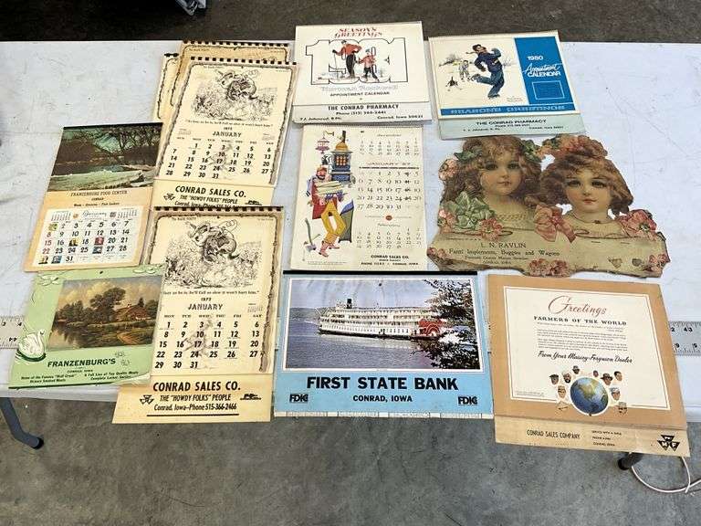 Vintage calendars - Legacy Auction Company