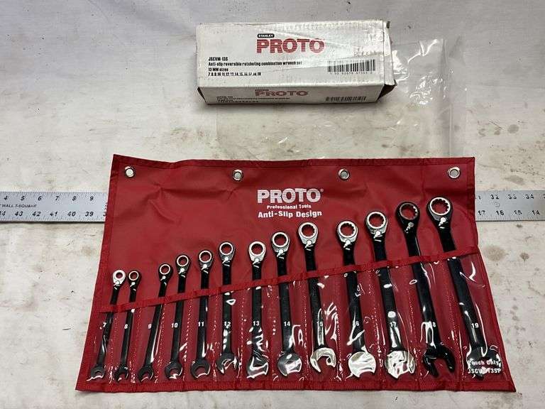 Proto anti-slip reversible ratcheting combination - Legacy Auction Company