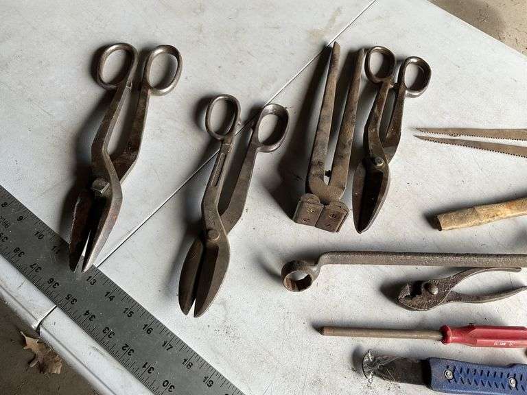 Tin snips and assorted tools - Legacy Auction Company