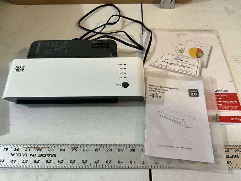 Letter size thermal laminator - Legacy Auction Company
