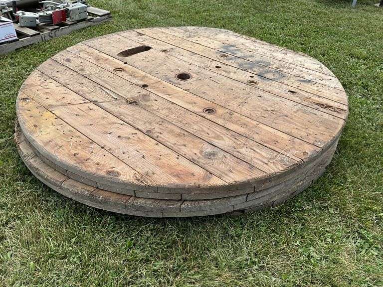 3-6’ wooden spool tops - Legacy Auction Company