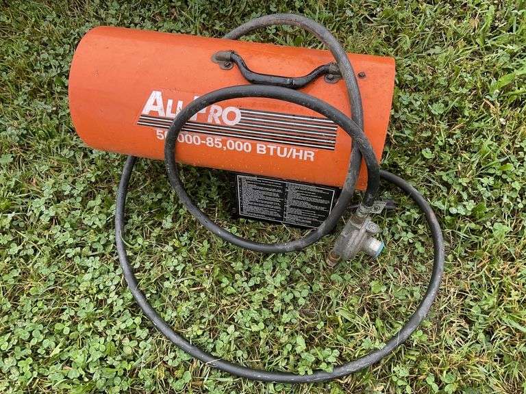 All pro 50,000 to 85,000 BTU propane heater - Legacy Auction Company