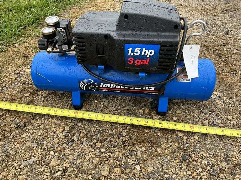 3 gallon air compressor, runs - Legacy Auction Company