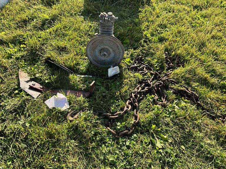 Air compressor, chain, etc - Legacy Auction Company