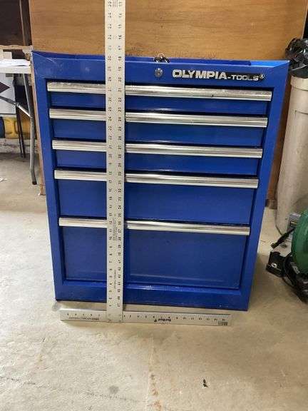 Olympia tool chest. With keys. Some damage - Legacy Auction Company