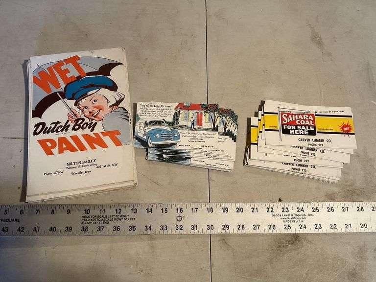 Vintage advertising pieces - Legacy Auction Company