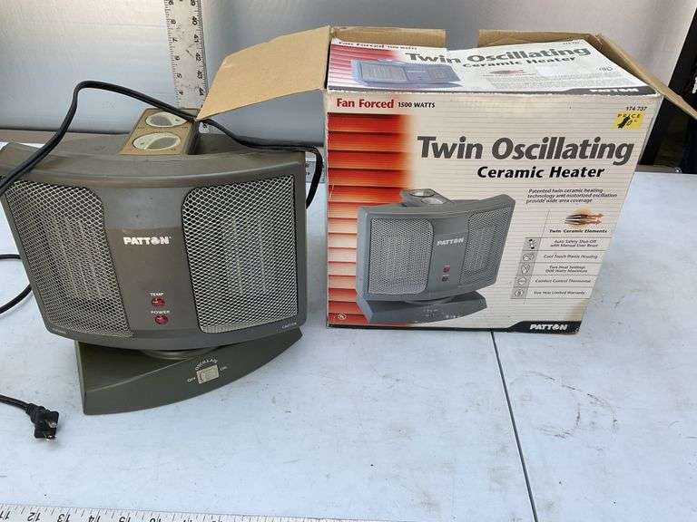 Twin oscillating ceramic heater - Legacy Auction Company