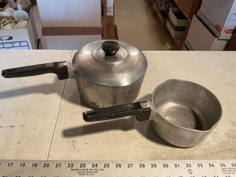Wagner Ware magnalite pans. One with lid - Legacy Auction Company