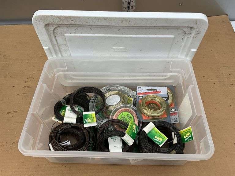 Assorted wire with tote - Legacy Auction Company