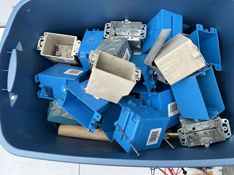 Metal junction box, electrical boxes, connectors, - Legacy Auction Company