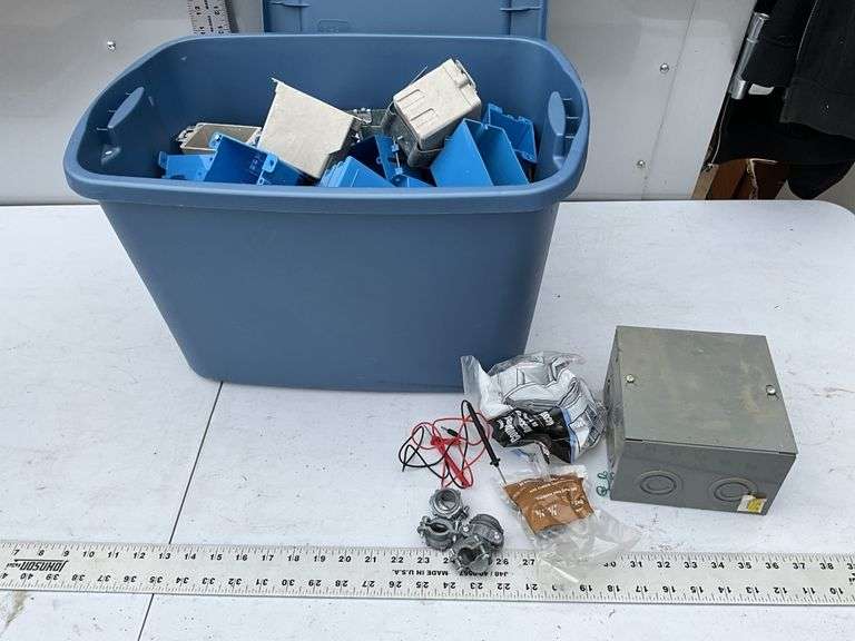 Metal junction box, electrical boxes, connectors, - Legacy Auction Company