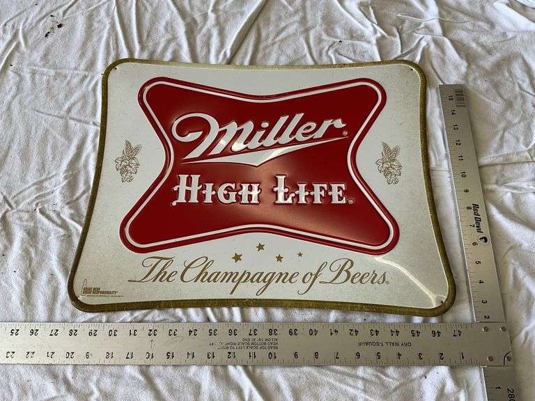Metal Miller highlife sign - Legacy Auction Company
