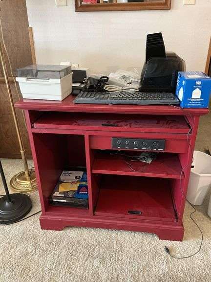 Computer desk, adding machine, etc - Legacy Auction Company