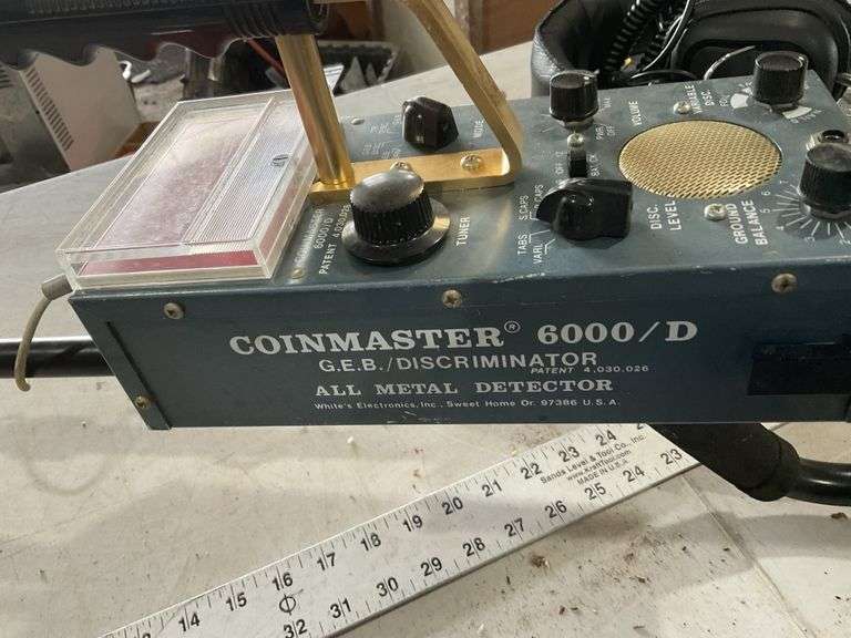 Coin master 6000/D all metal detector with new - Legacy Auction Company