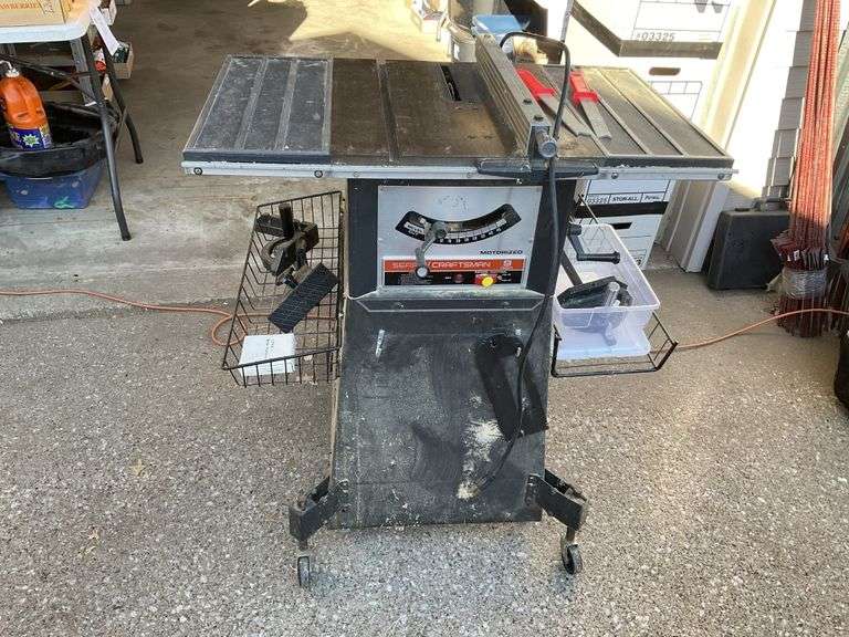 Sears craftsman 9 inch table saw with Accessories - Legacy Auction Company
