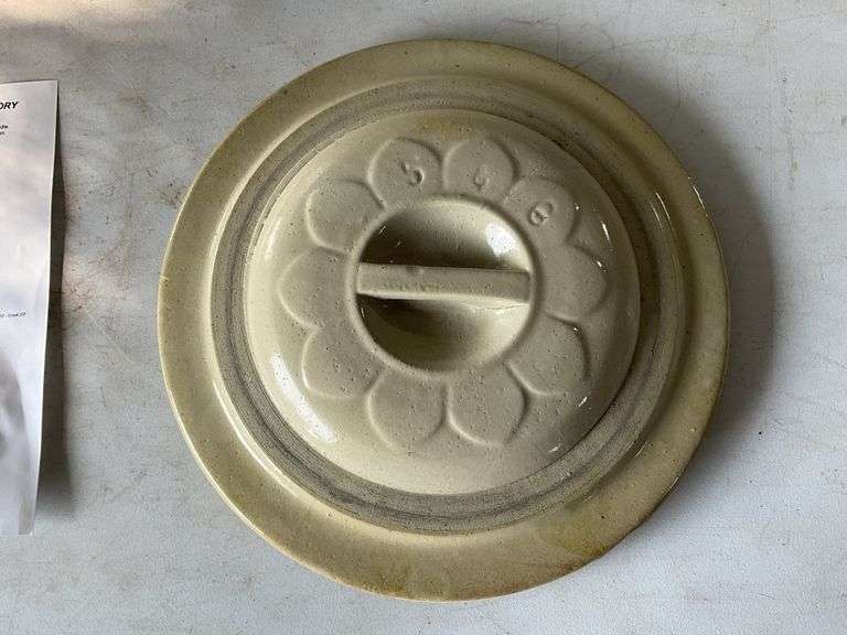 5 or 6 gallon Red Wing petal jar lid - Legacy Auction Company
