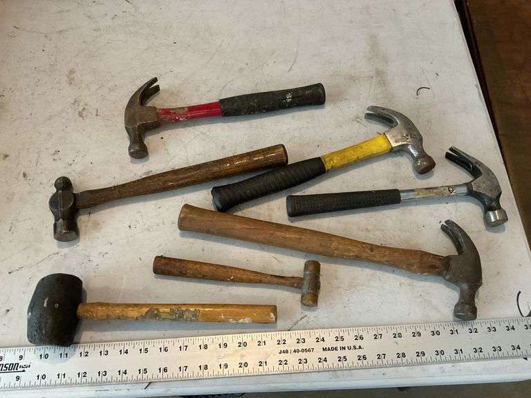 Assorted hammers - Legacy Auction Company