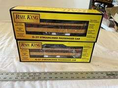 Rail King O gauge streamlined passenger cars - Legacy Auction Company