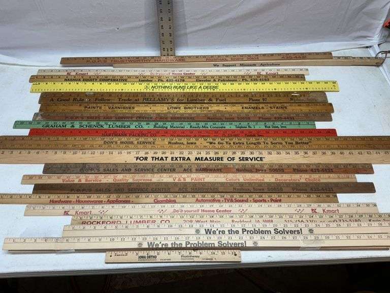 Measuring sticks - Legacy Auction Company