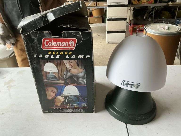 Coleman deluxe table lamp - Legacy Auction Company