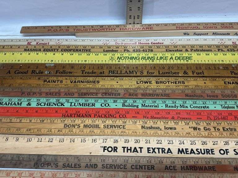 Measuring sticks - Legacy Auction Company