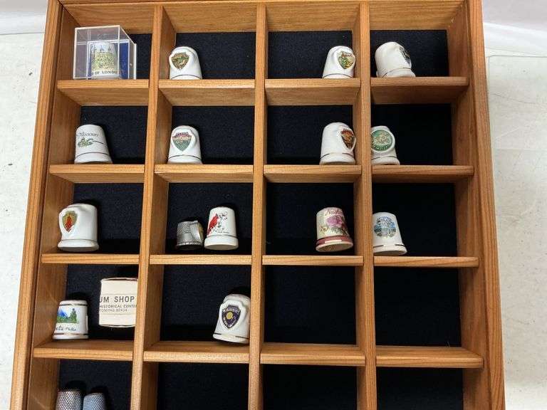 Thimble collection and display - Legacy Auction Company