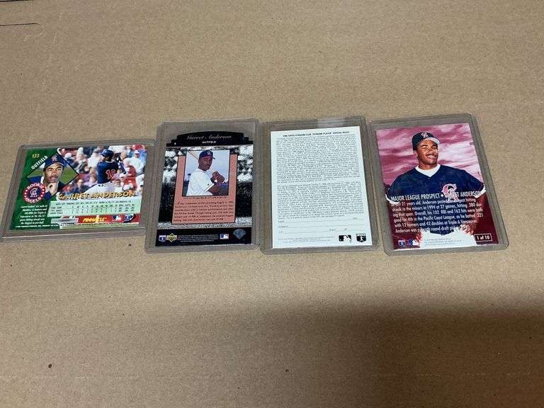Garrett Anderson baseball cards - Legacy Auction Company