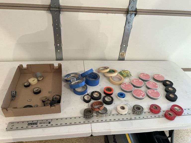 Assorted tape and strapping, etc. - Legacy Auction Company