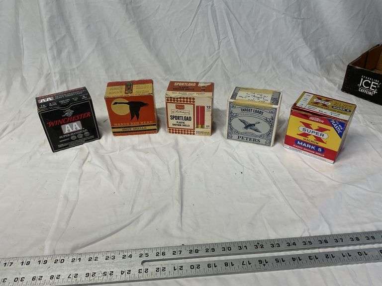 Vintage shotgun shell boxes, mostly full boxes - Legacy Auction Company