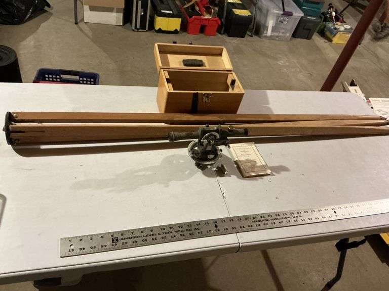 Vintage utility level with tripod, etc - Legacy Auction Company