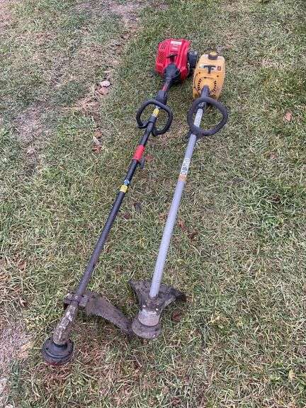 Troy Bilt and Yardman string trimmers, both - Legacy Auction Company