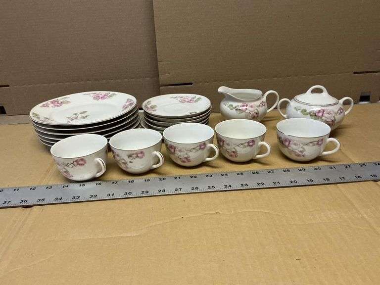 Bavarian rose pattern china - Legacy Auction Company