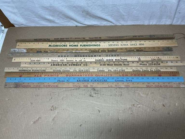 Measuring sticks - Legacy Auction Company