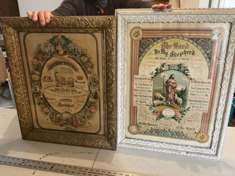10 Commandments print and Psalm 25 print - Legacy Auction Company