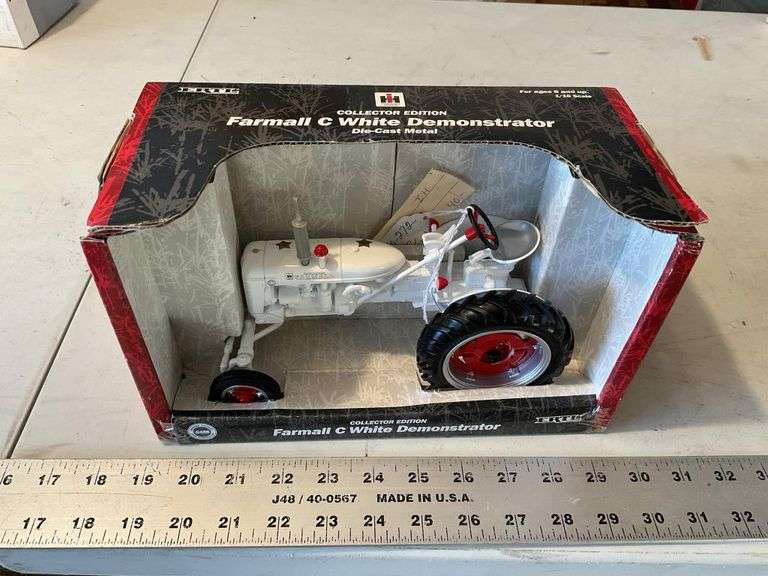 Farmall C white demonstrator tractor, collectors - Legacy Auction Company